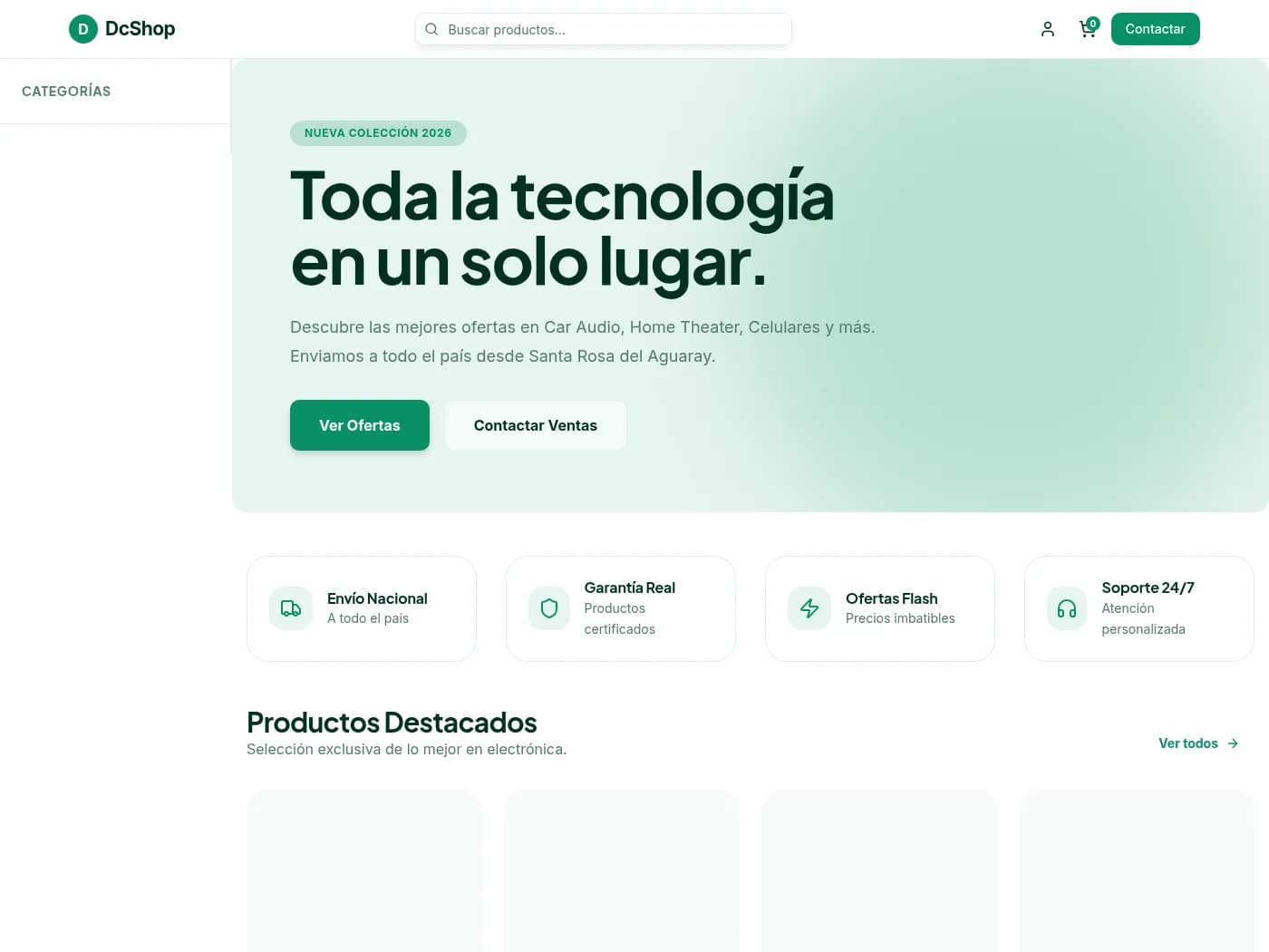 DcShop eCommerce Clone