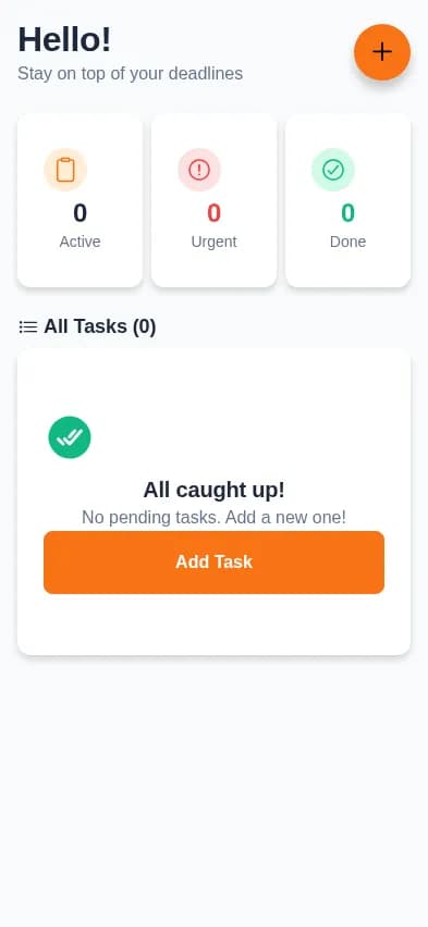 Deadline Alarm Tracker