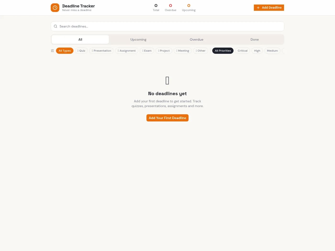 Deadline Tracker Pro