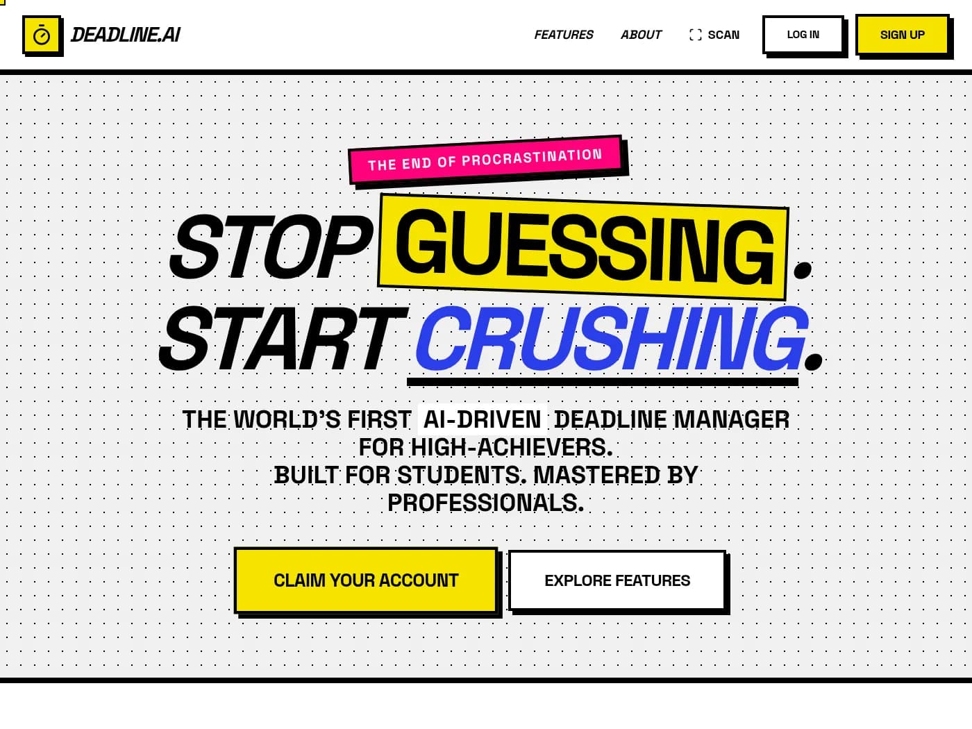 Deadline.ai Modern Tracker