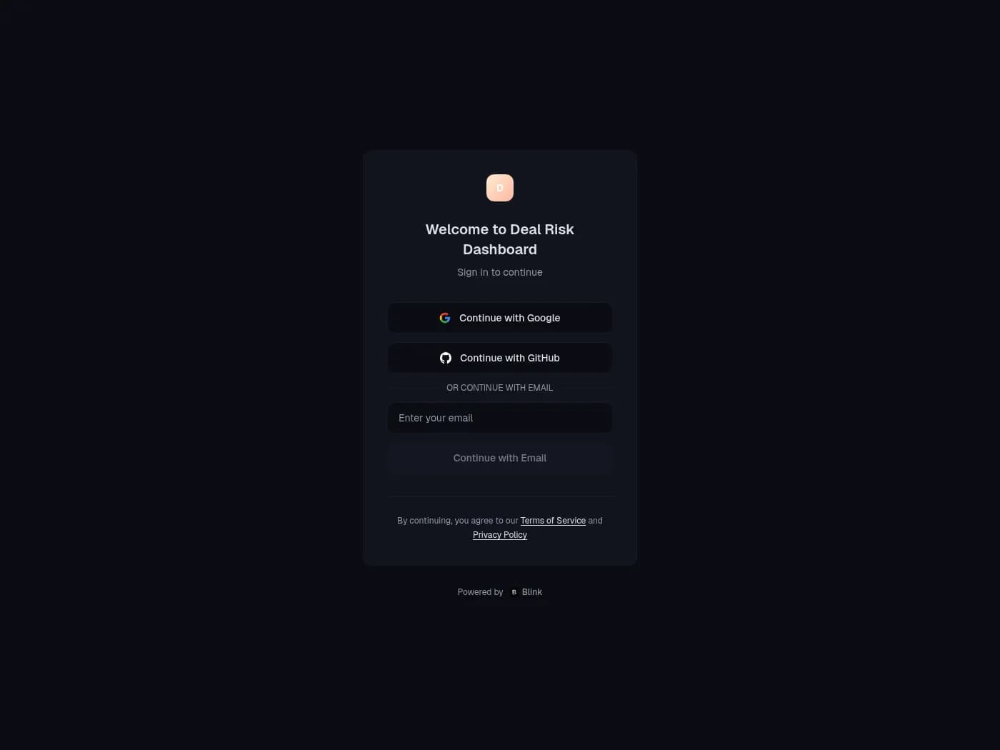 Deal Risk Dashboard