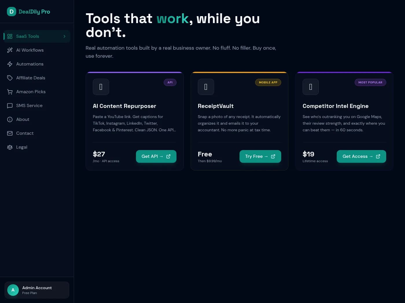 DealDily Pro Affiliate Hub