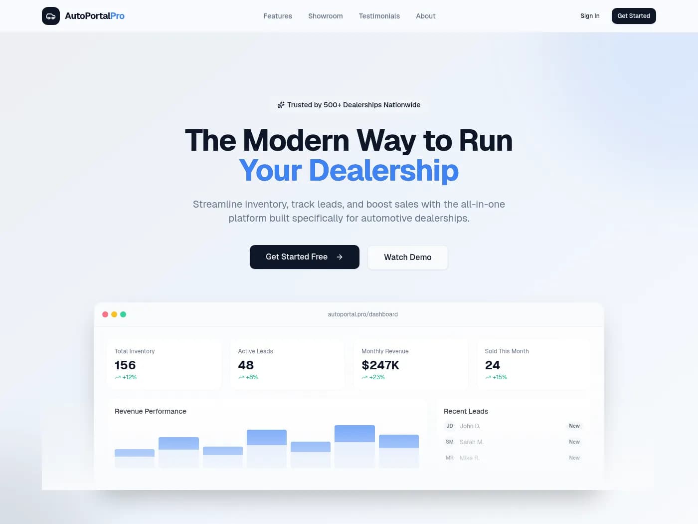 Dealership Portal Pro