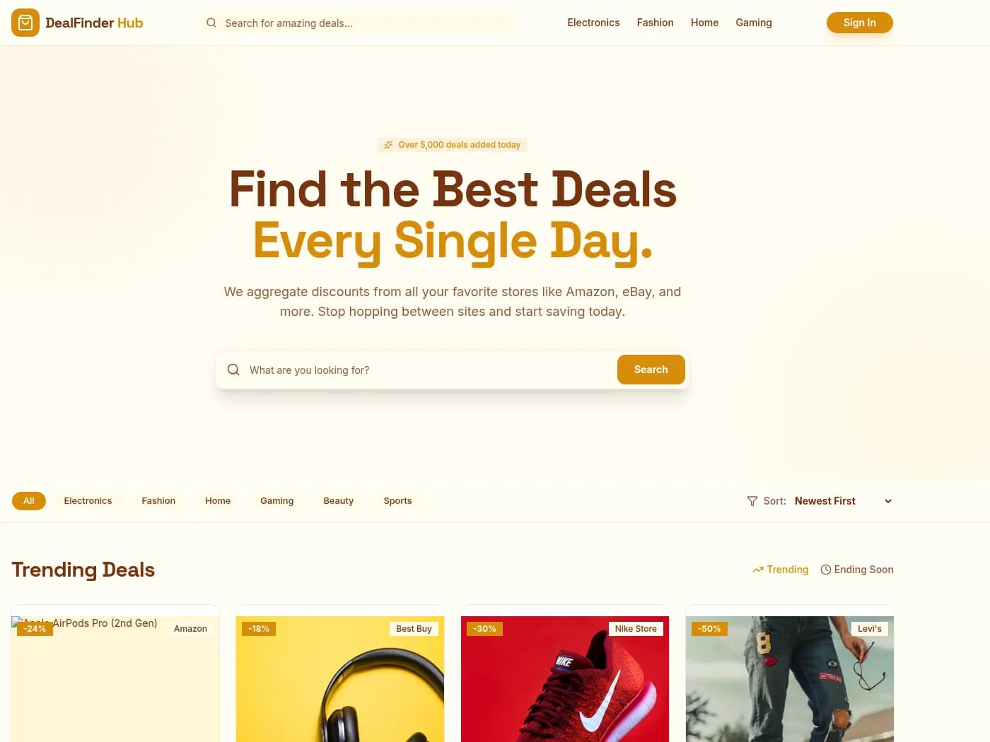 DealFinder Hub