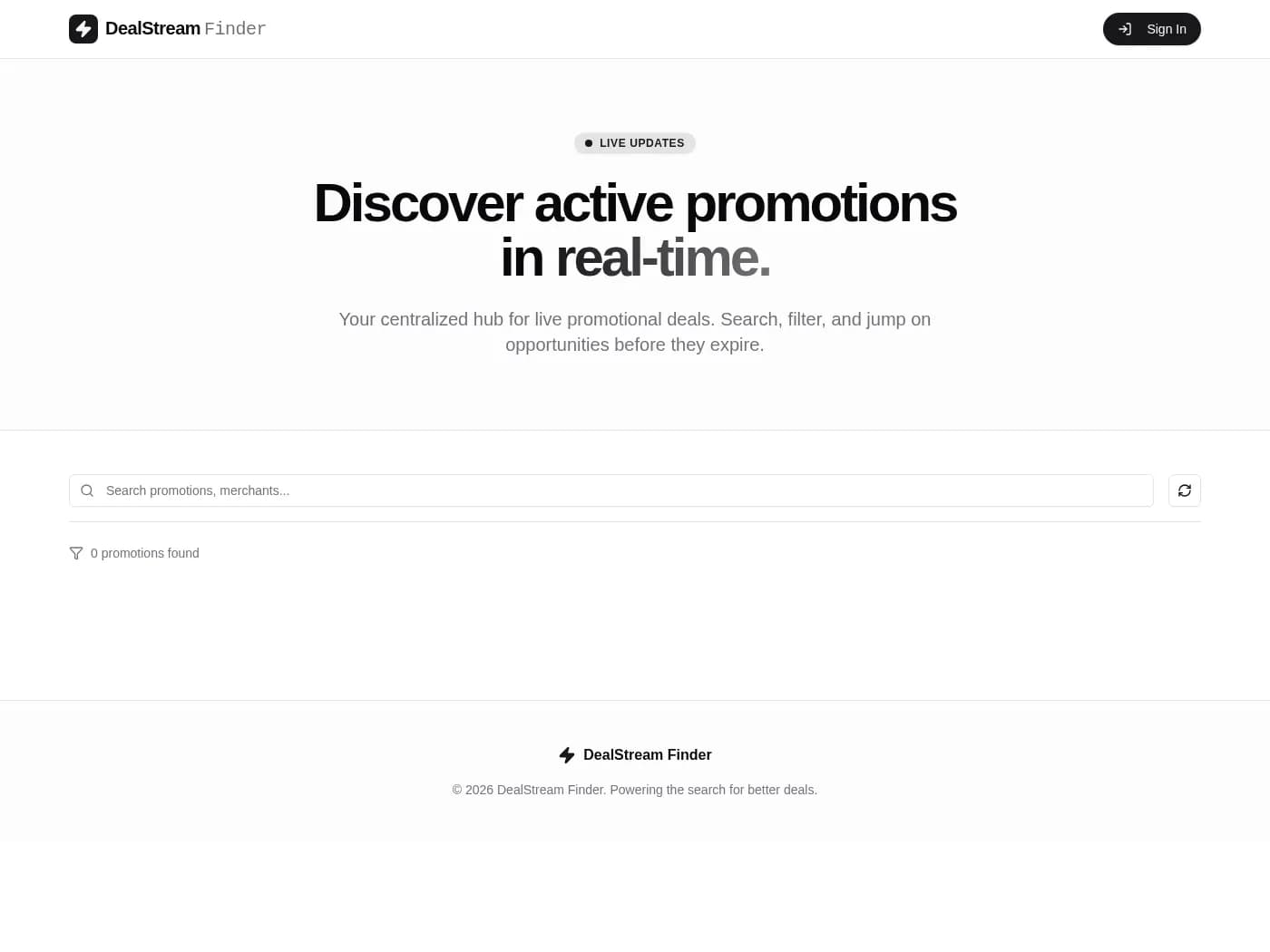 DealStream Finder