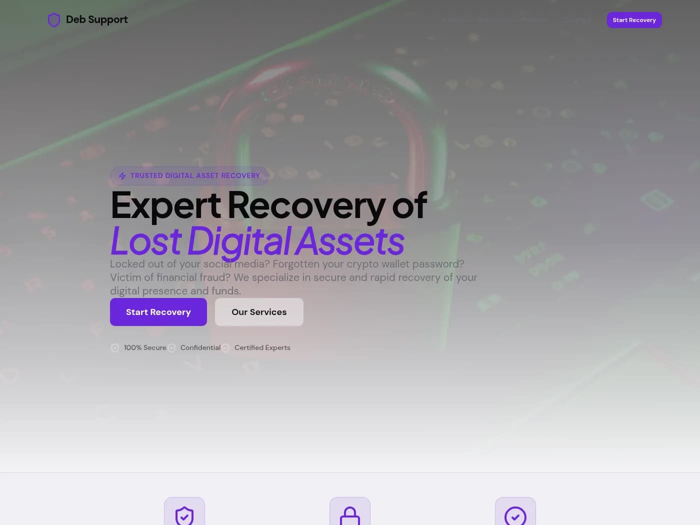 Deb Support Recovery Site