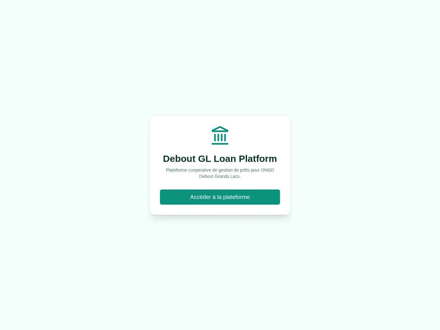 Debout GL Loan Platform