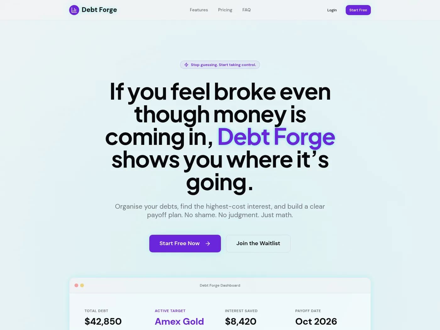 Debt Forge SaaS App