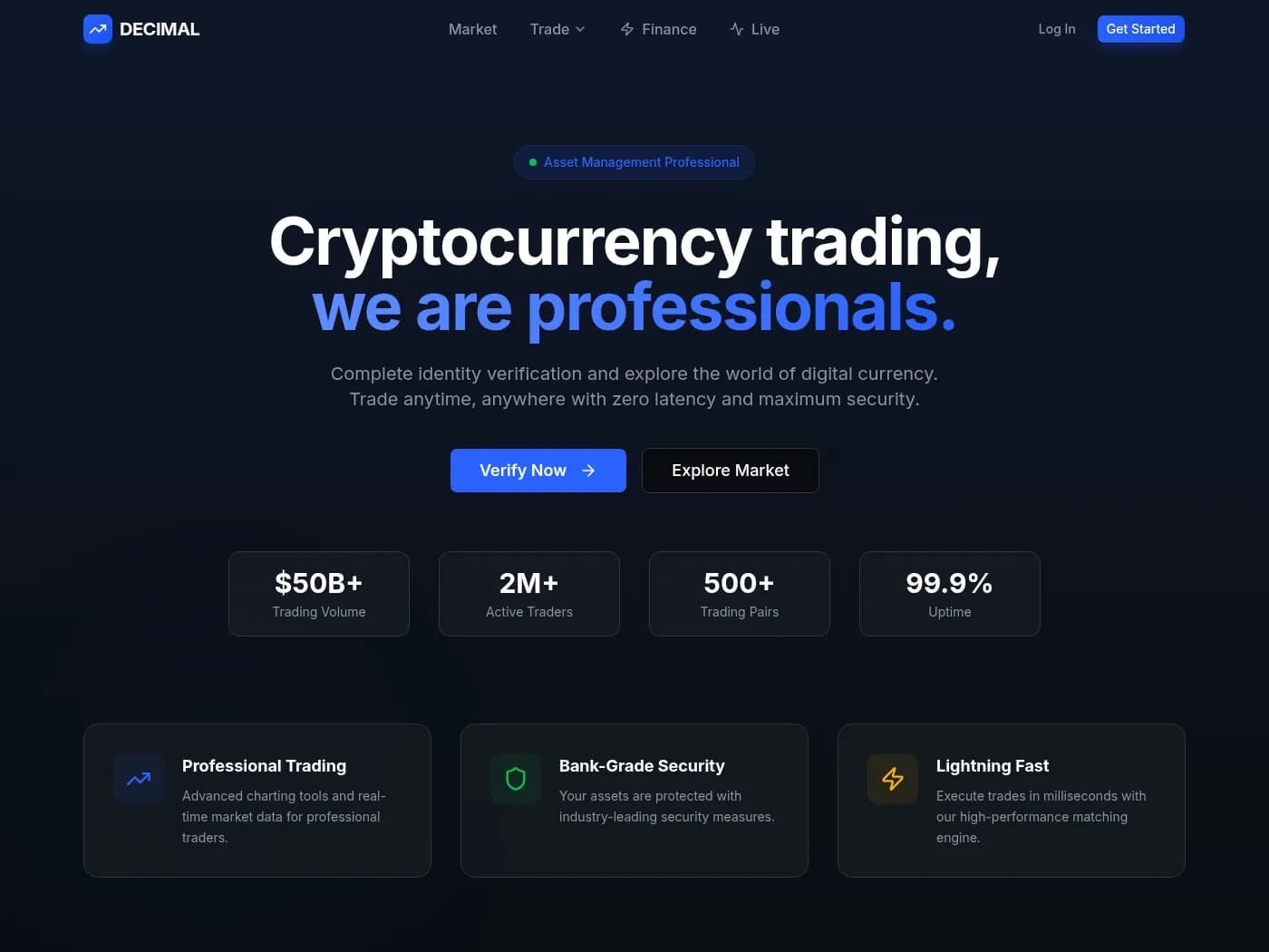 Decimal Trades Clone Pro