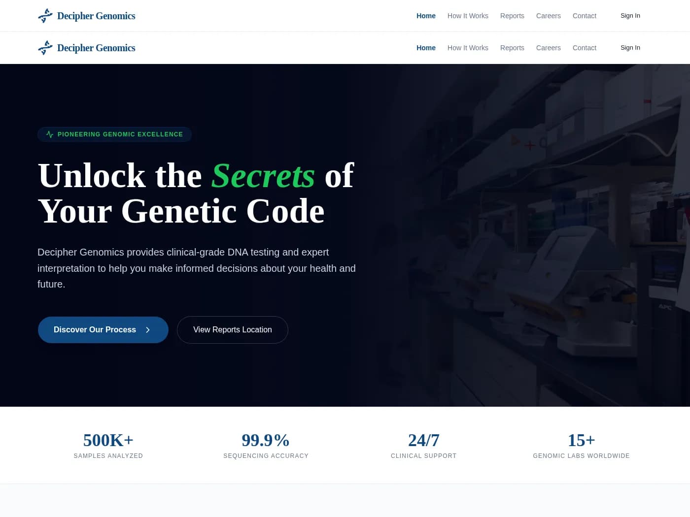 Decipher Genomics Portal