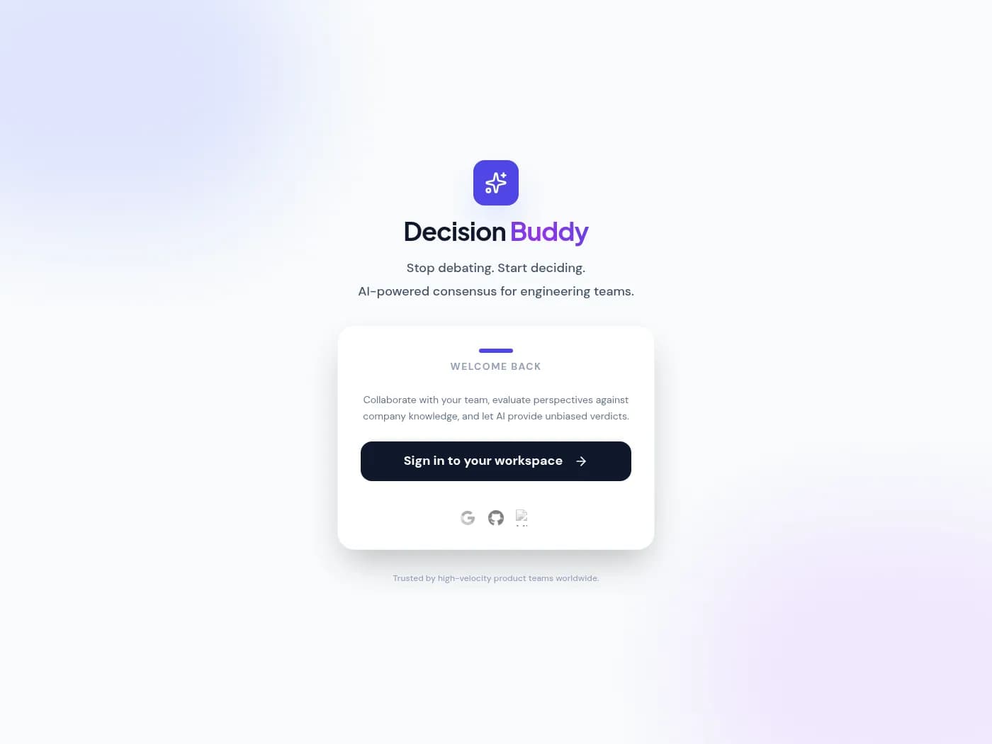 Decision Buddy SaaS