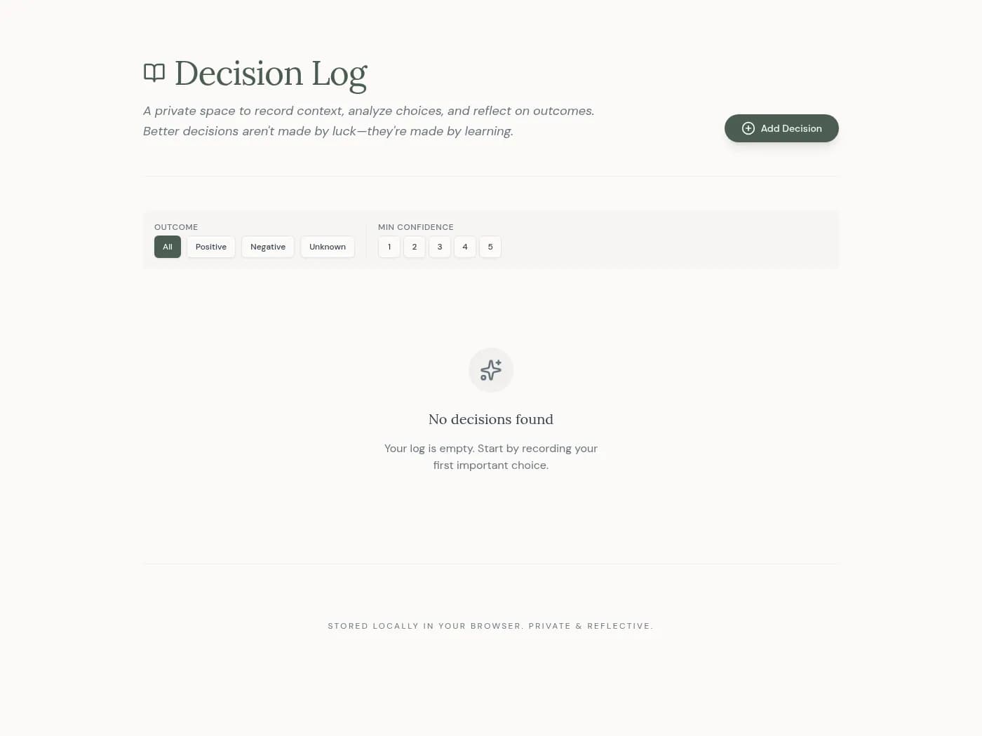 Decision Log
