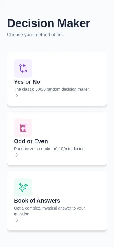 Decision Maker Mobile