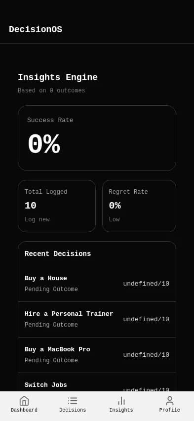 DecisionOS Tracker
