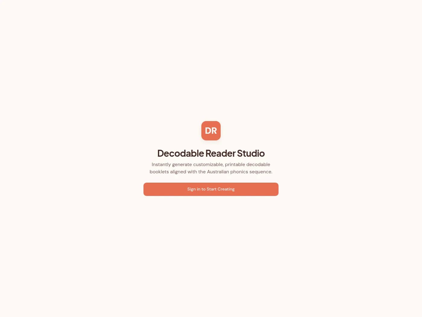 Decodable Reader Studio