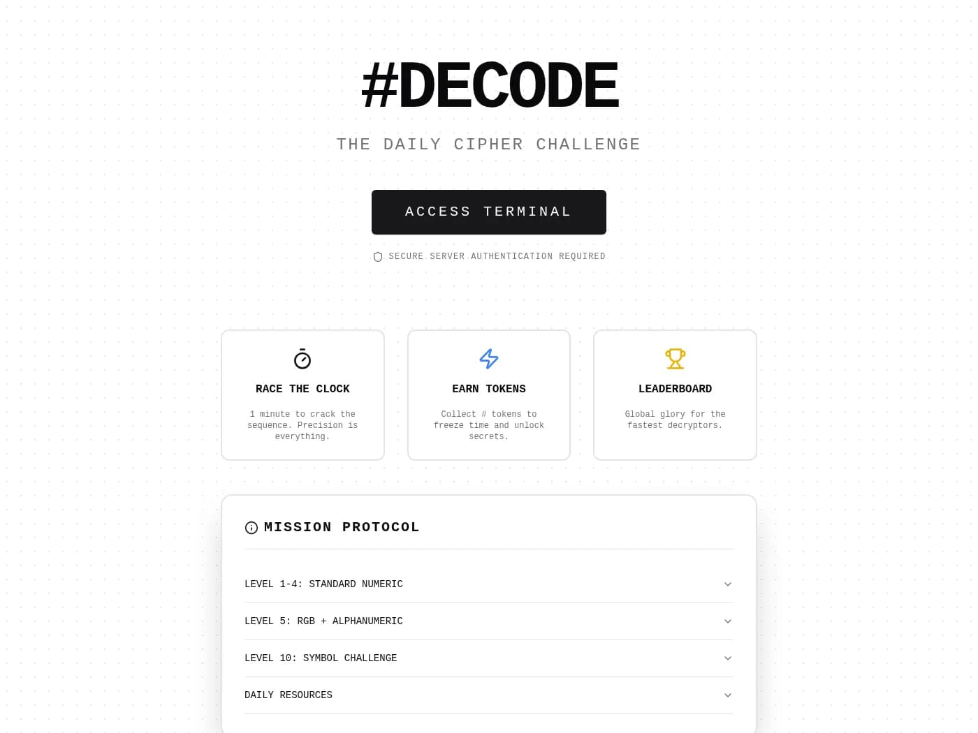 #Decode Cipher Challenge