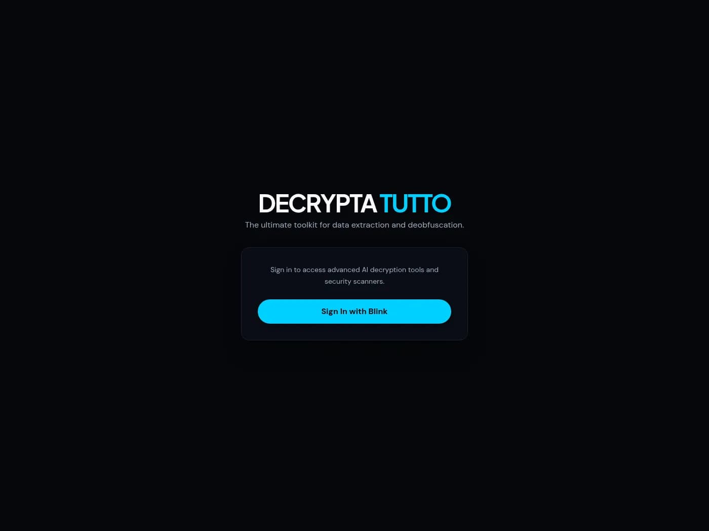 Decrypta Tutto