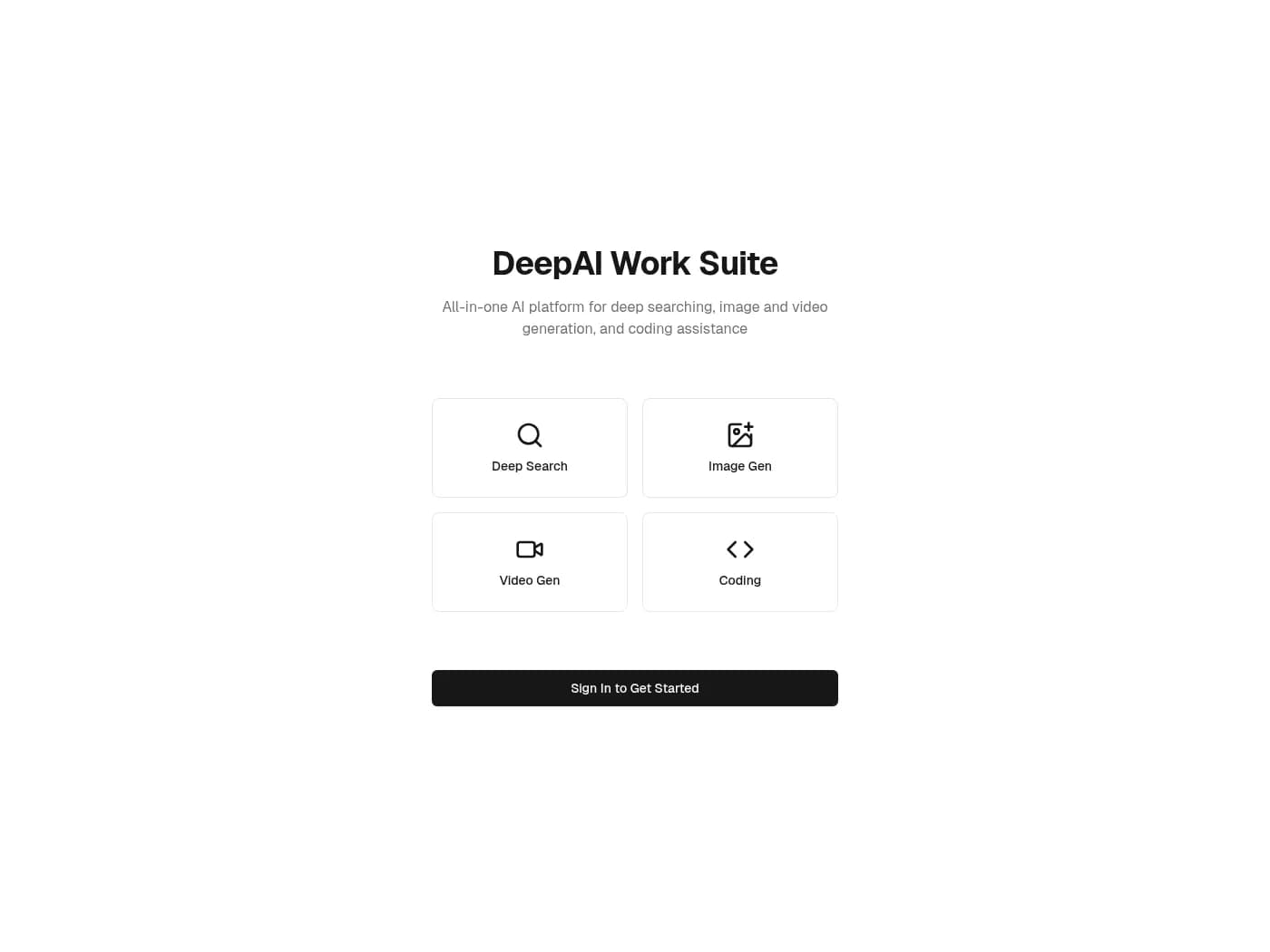 DeepAI Work Suite