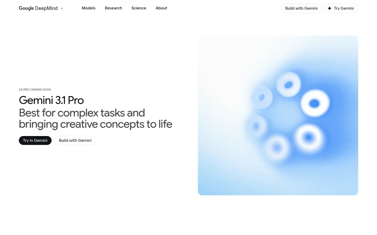 Gemini Pro model page on Google DeepMind — benchmarks and capabilities