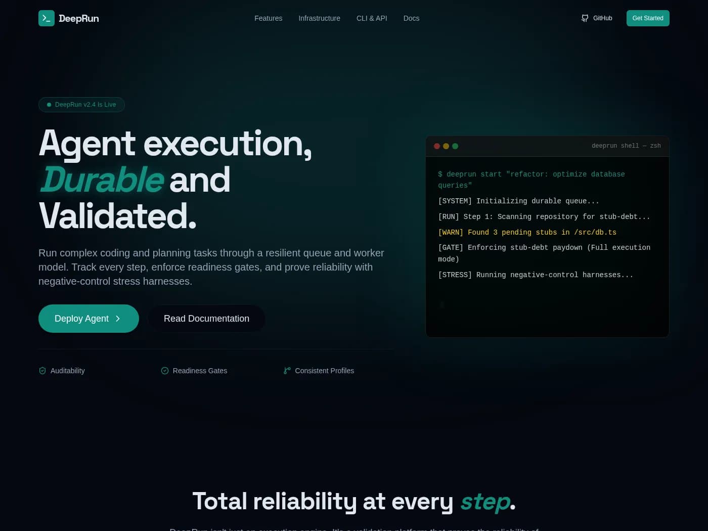 DeepRun Dashboard