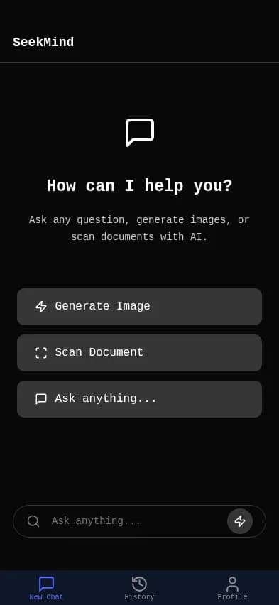 DeepSeek Clone Chat
