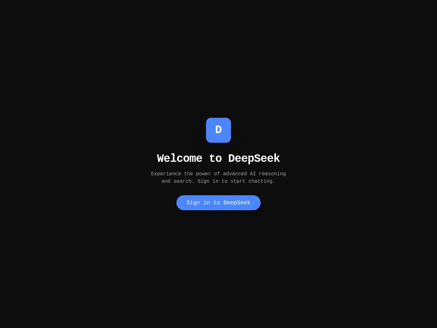 Deepseek Chat Clone
