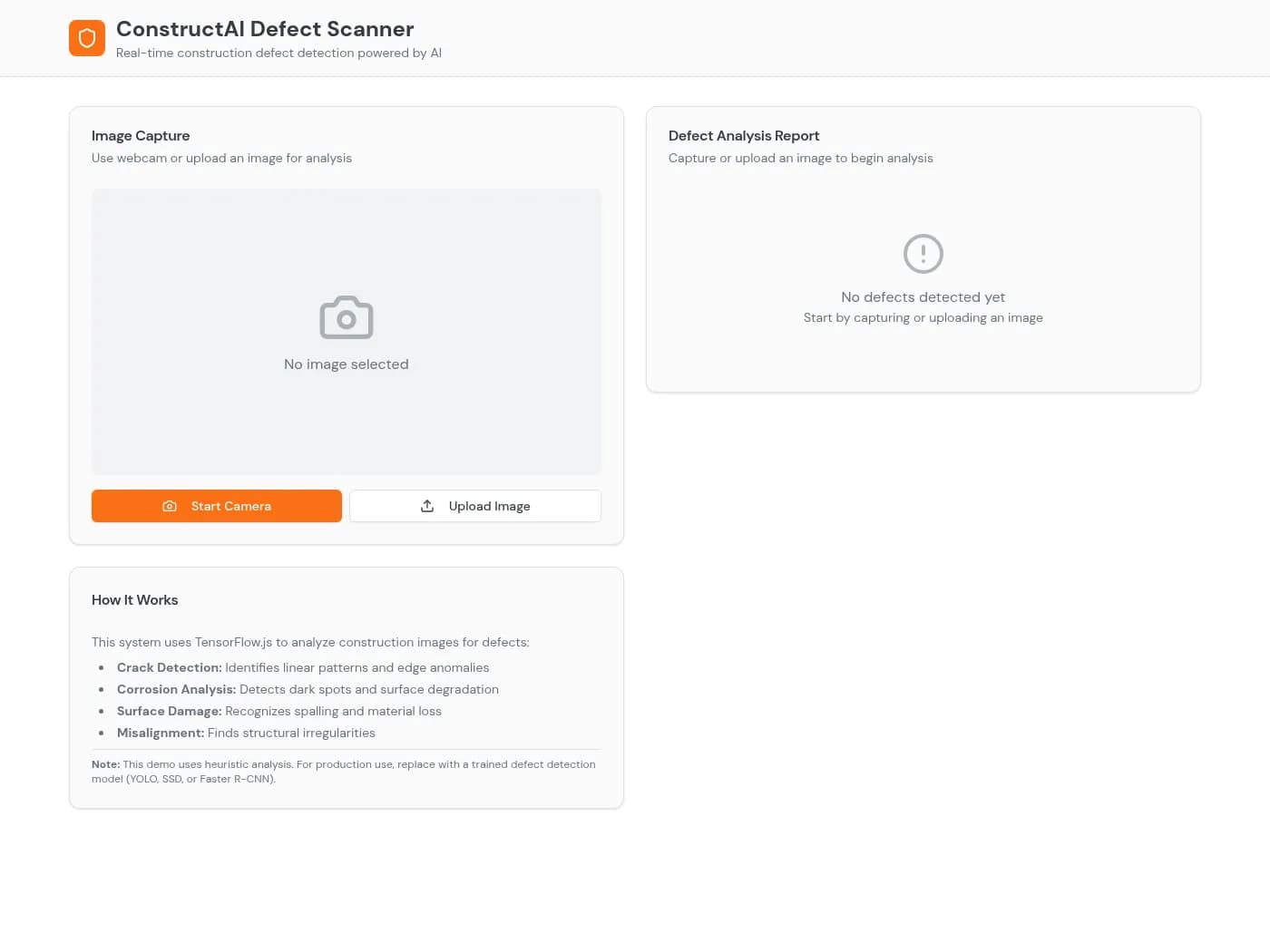 ConstructAI Defect Scanner