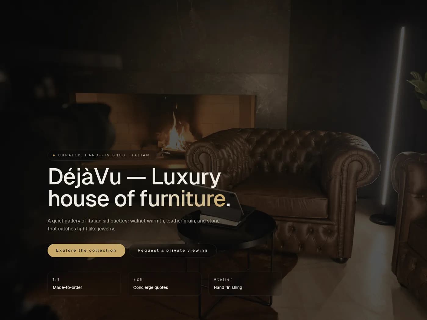 DEJAVU Luxury Brand Site