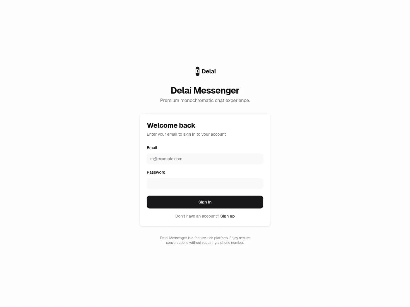 Delai Messenger Web