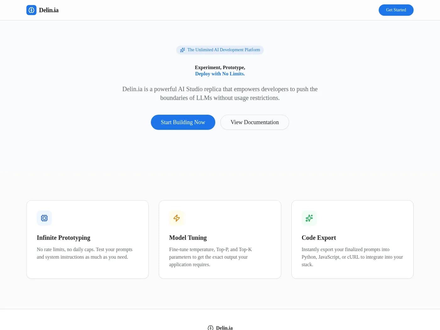 Delin.ia AI Studio