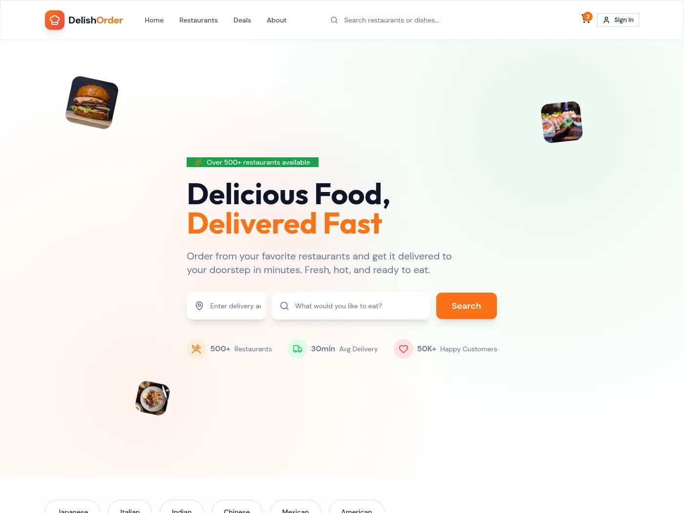 DelishOrder Hub