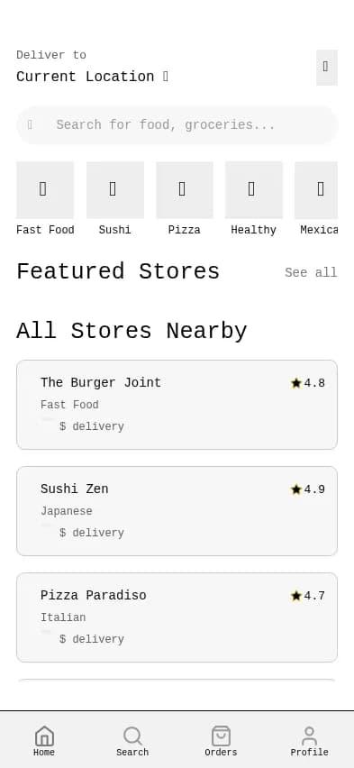 SwiftDeliver App