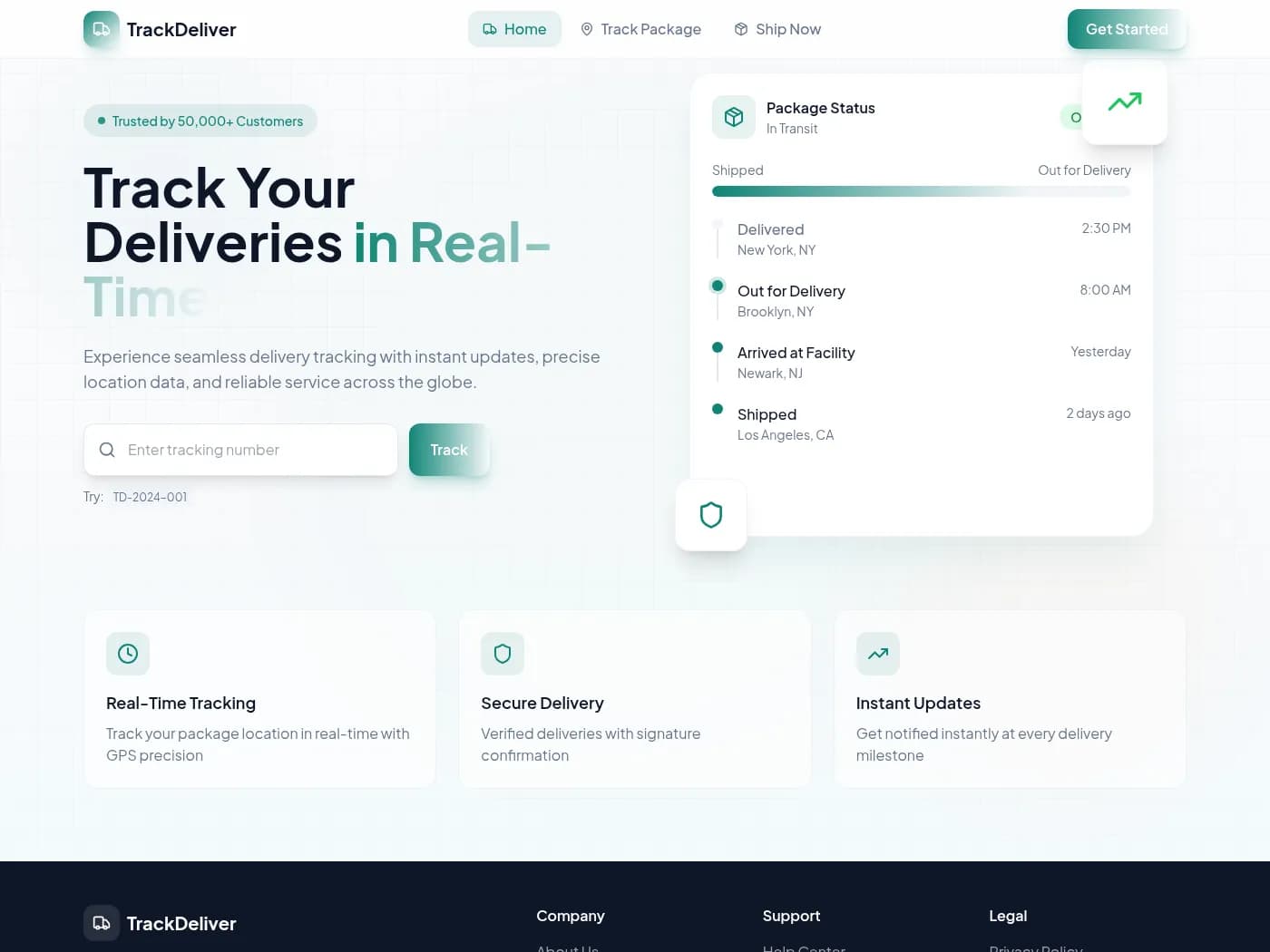 TrackDeliver Web