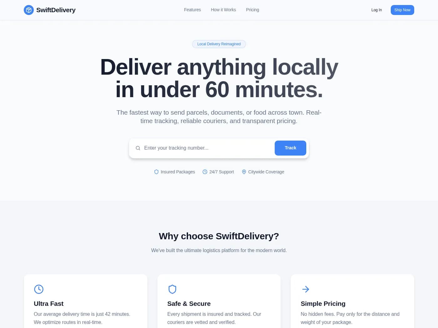 SwiftDelivery Web