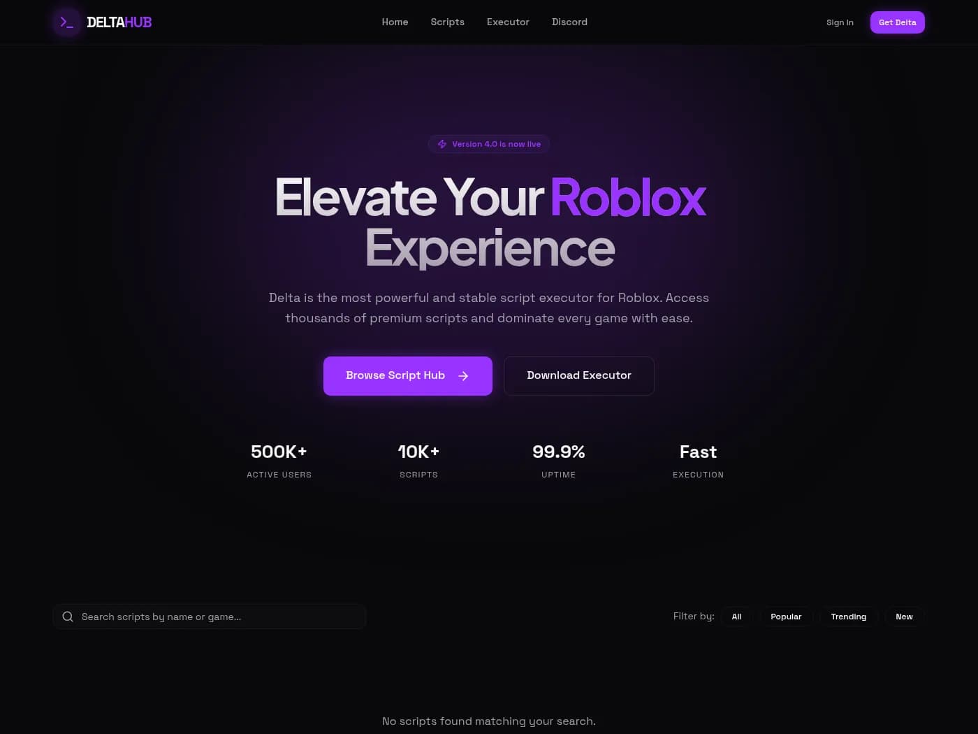 Delta Roblox Script Hub