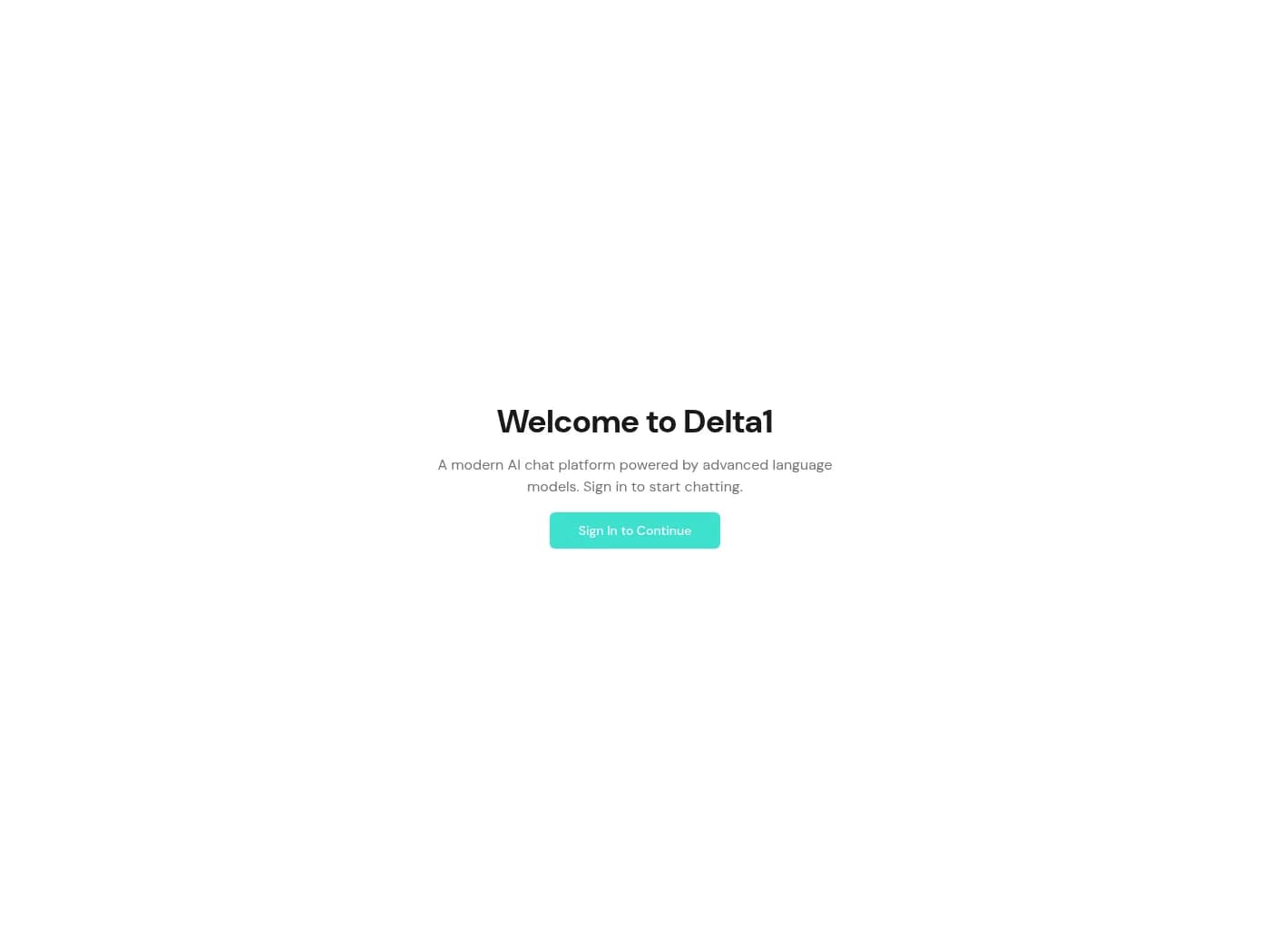Delta1 ChatGPT Clone