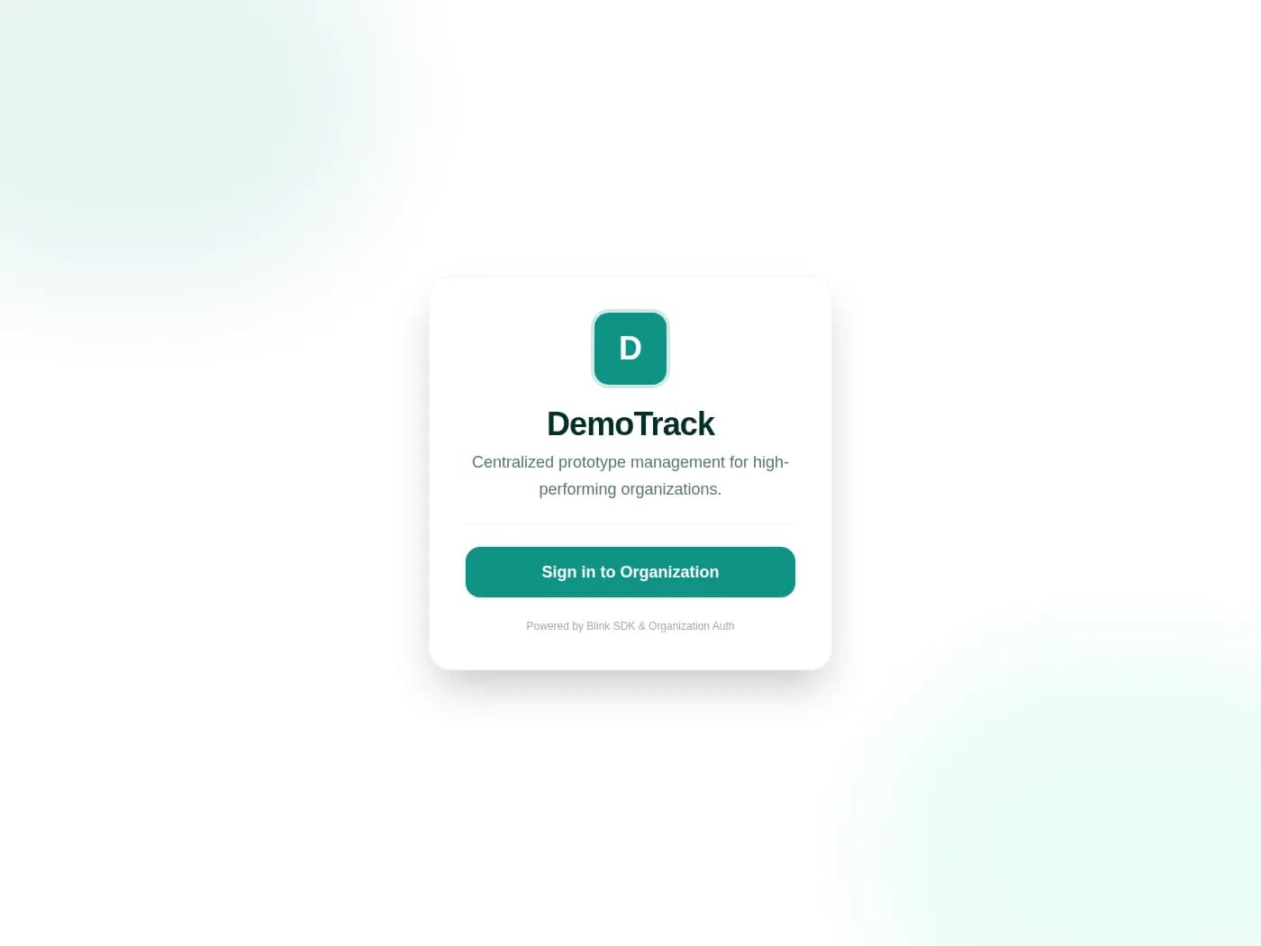 DemoTrack Portal