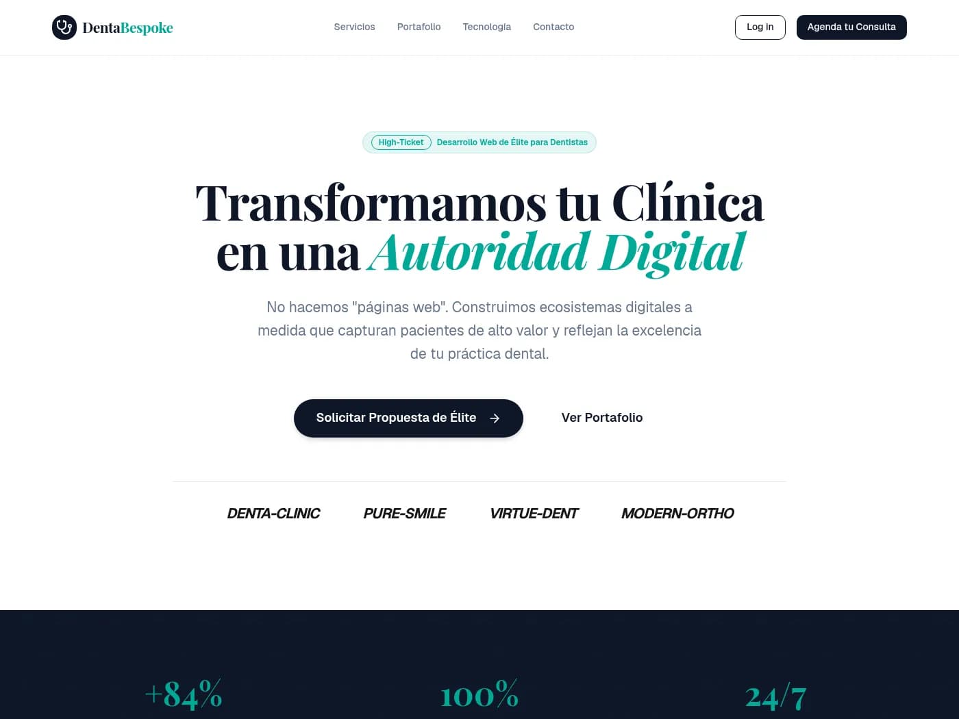 Dental Web Agency Page