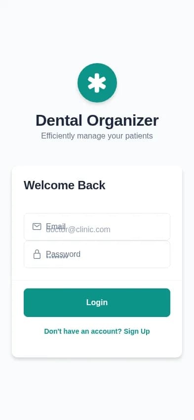 Dental Clinic Organizer