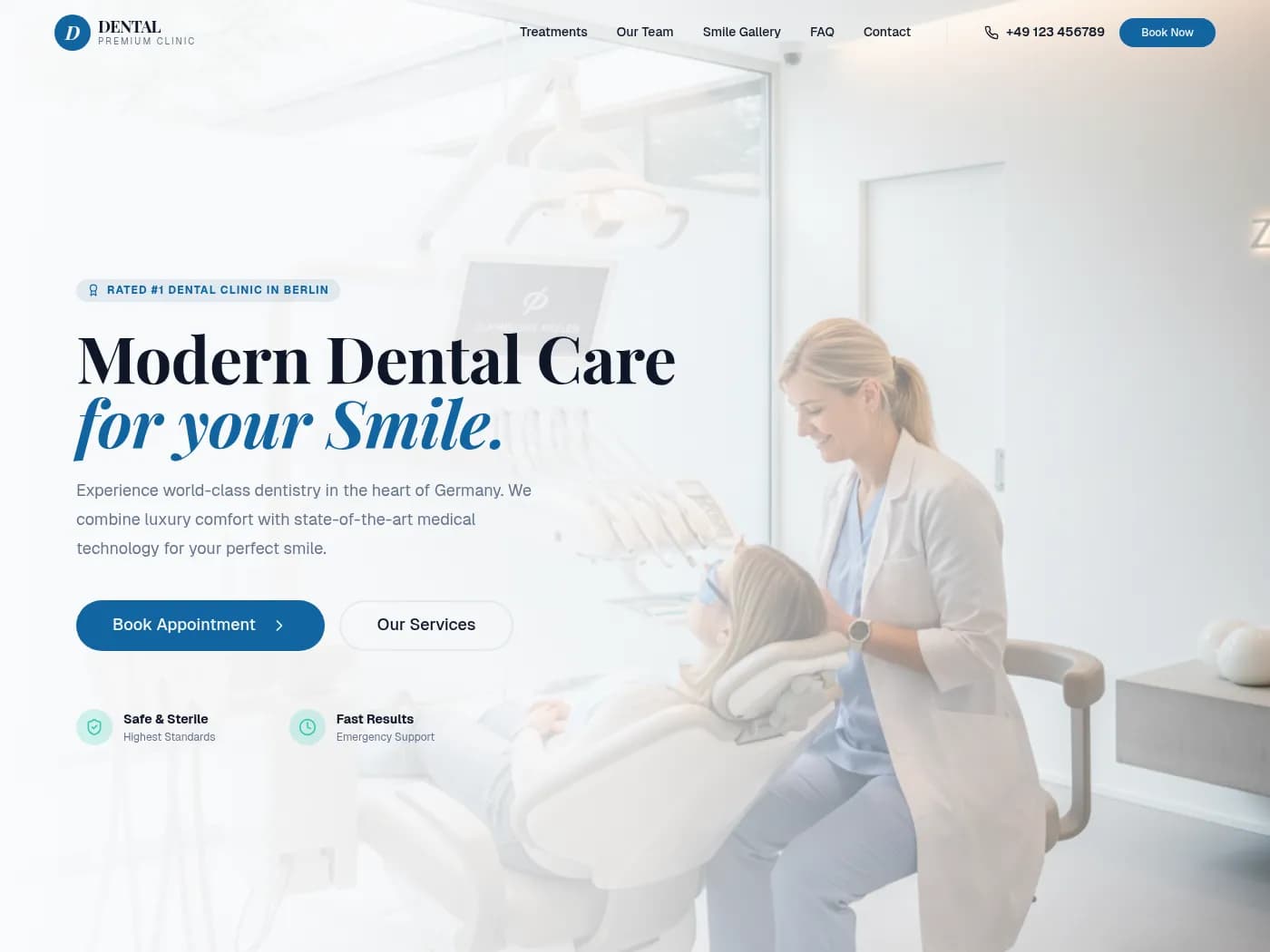 Premium Dental Clinic Site