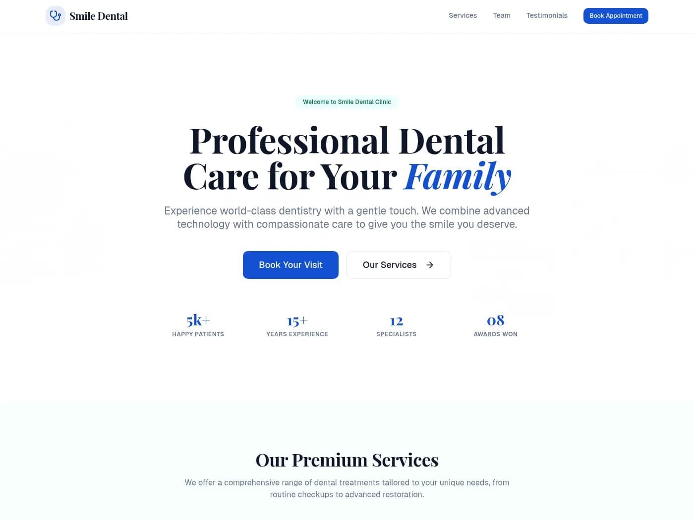 Smile Dental Website