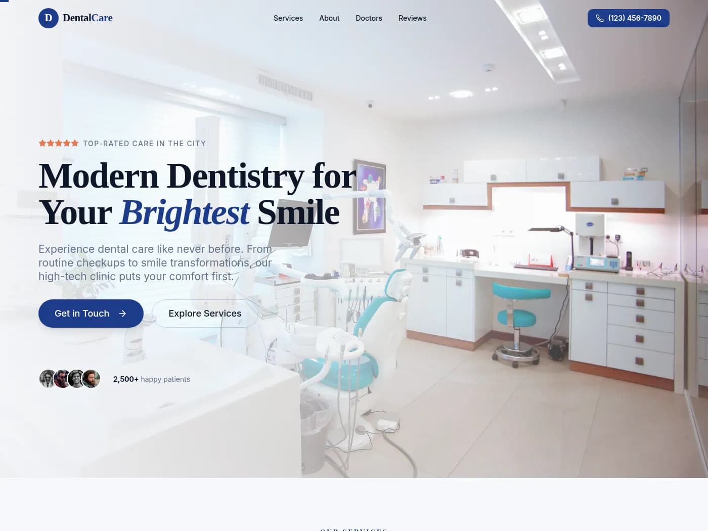 Dental Clinic Landing
