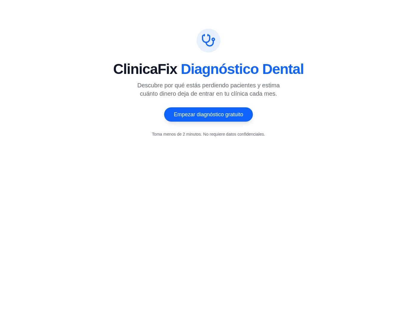 ClinicaFix Diagnóstico Dental