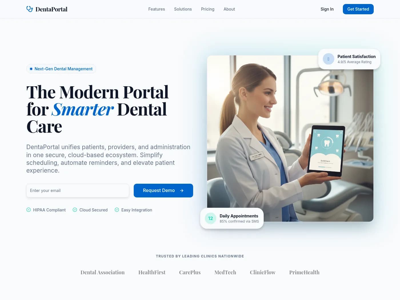 Dental Portal Landing