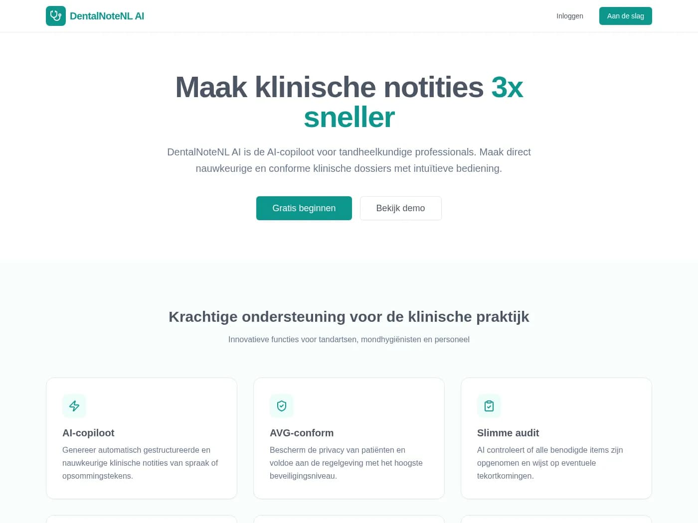 DentalNoteNL AI