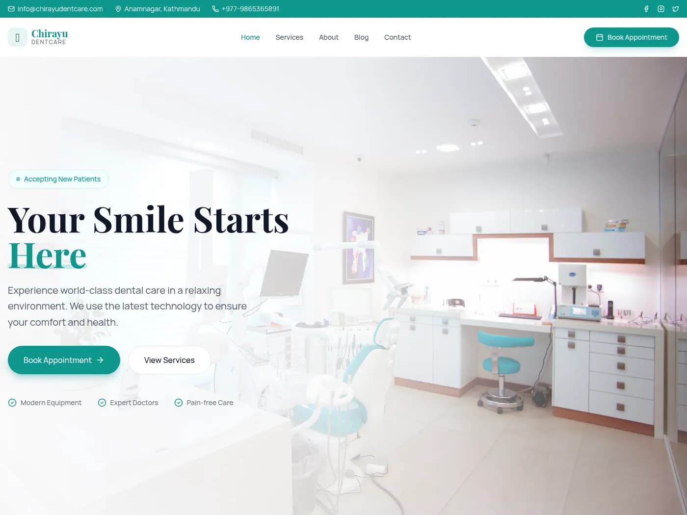 Chirayu Dentcare Site