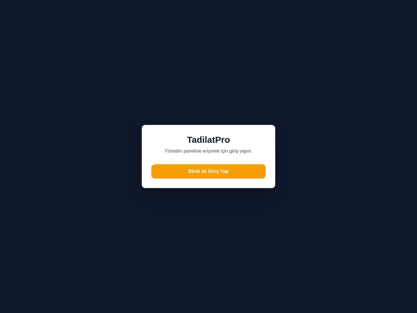 TadilatPro Yönetim Paneli
