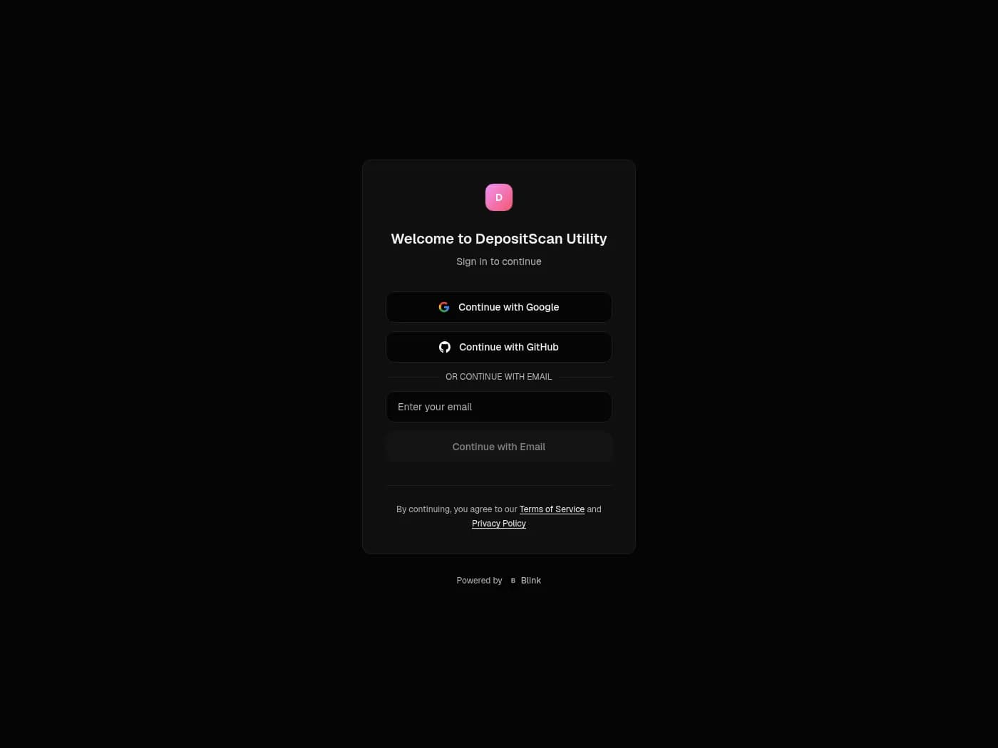 DepositScan Utility