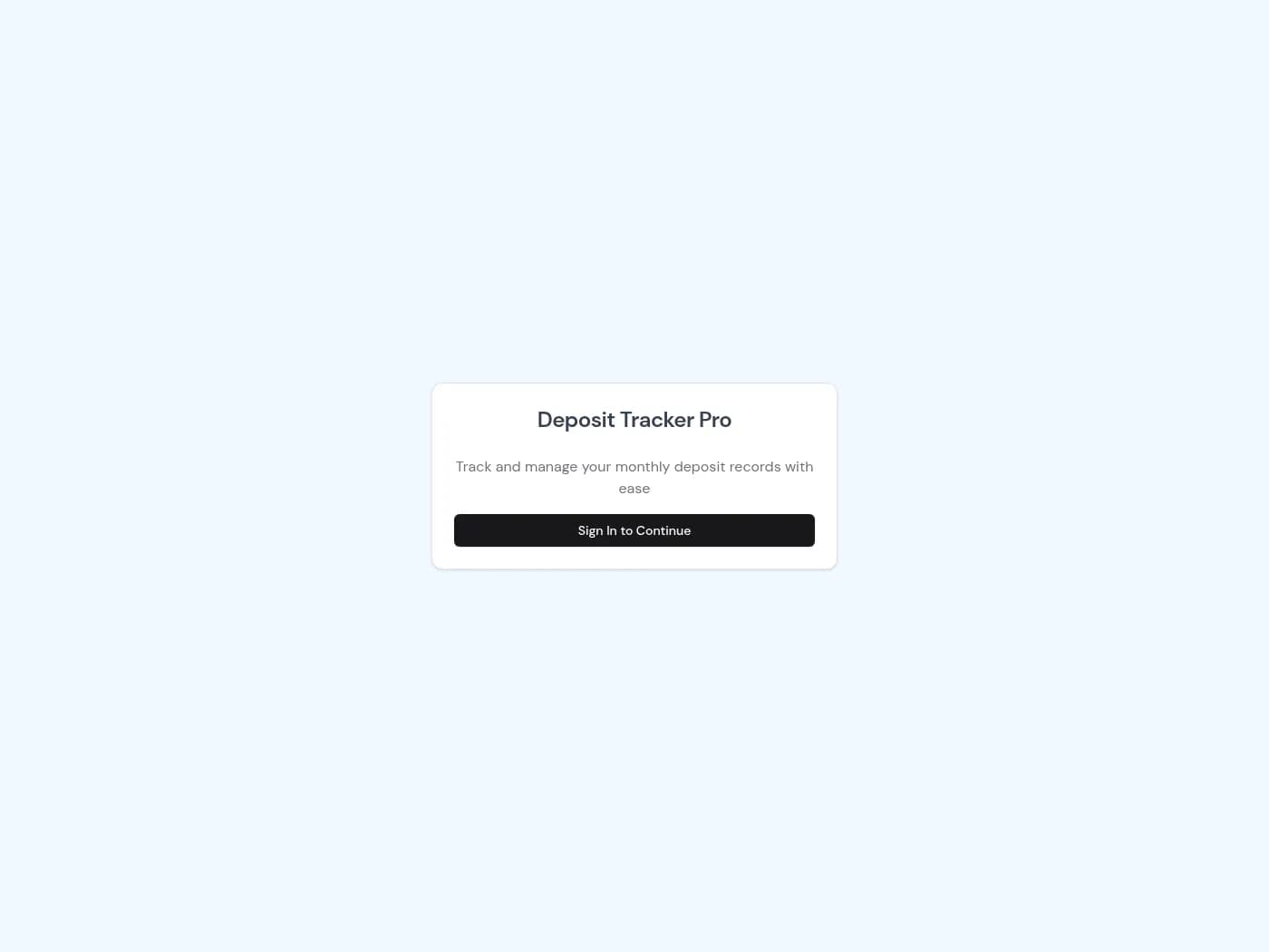 Deposit Tracker Pro