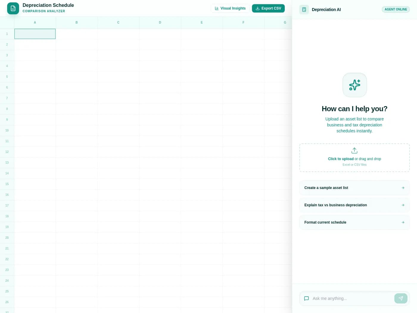Depreciation Analyzer Web